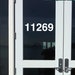 White Store Window Vinyl Address Numbers Storefront Glass Door Business ...