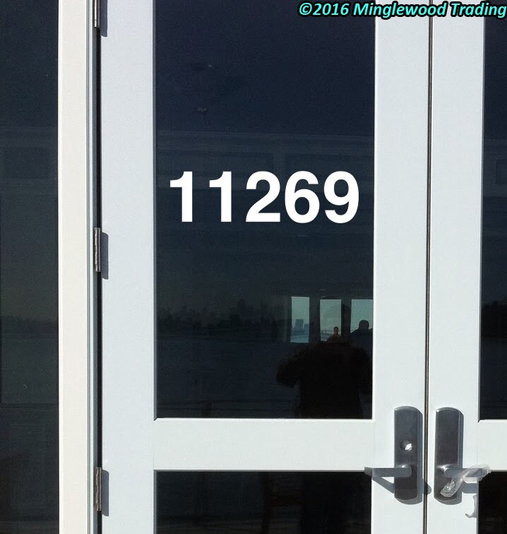 White Store Window Vinyl Address Numbers - Storefront Glass Door ...