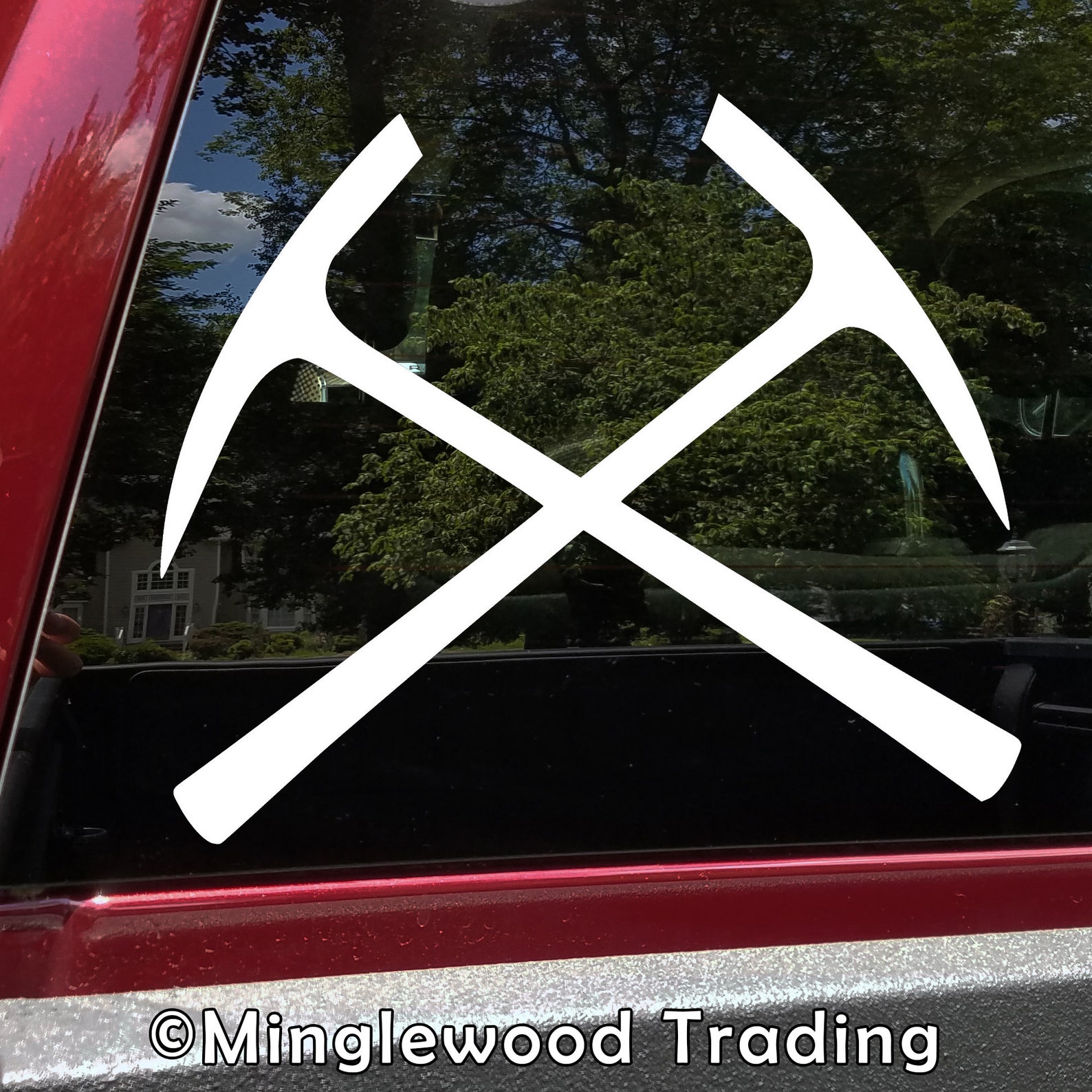 CROSSED PICKAXES Vinyl Decal Sticker Mining Pick Axes - Etsy