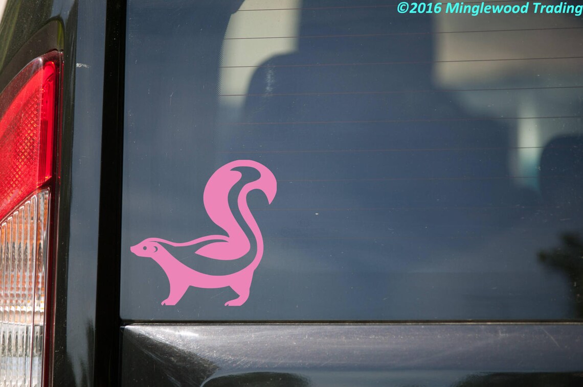 SKUNK Vinyl Decal Sticker Striped Stink Badger | Etsy