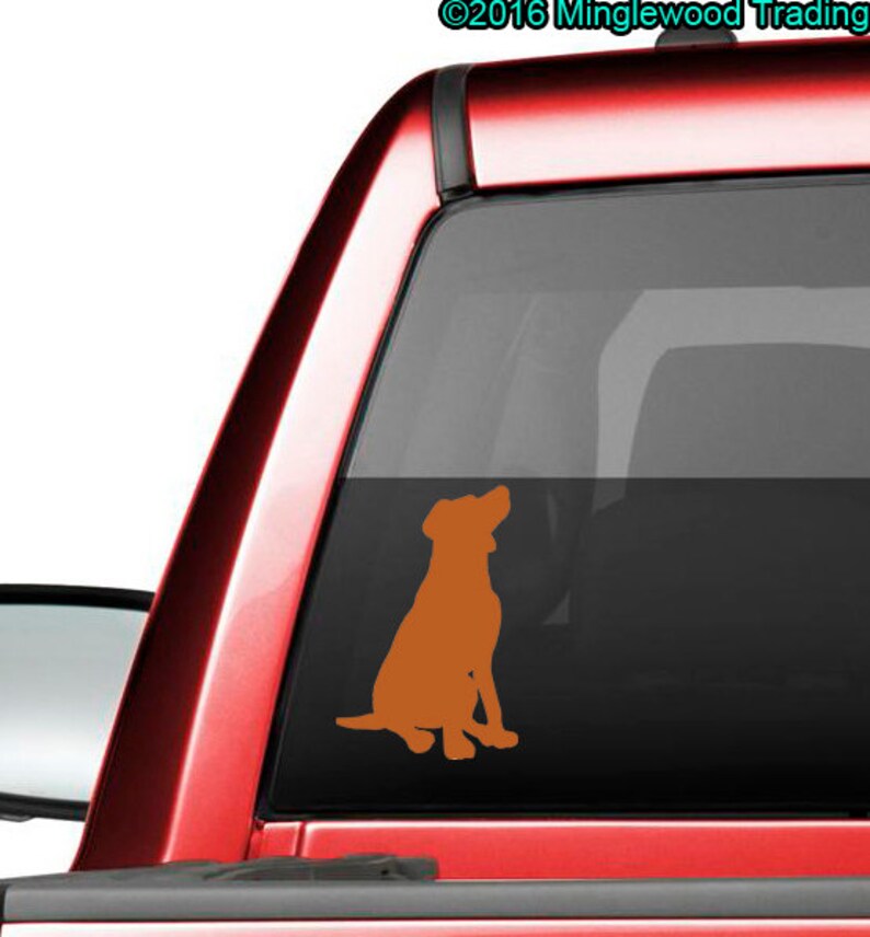 LABRADOR RETRIEVER SITTING Vinyl Decal Sticker Dog Yellow | Etsy