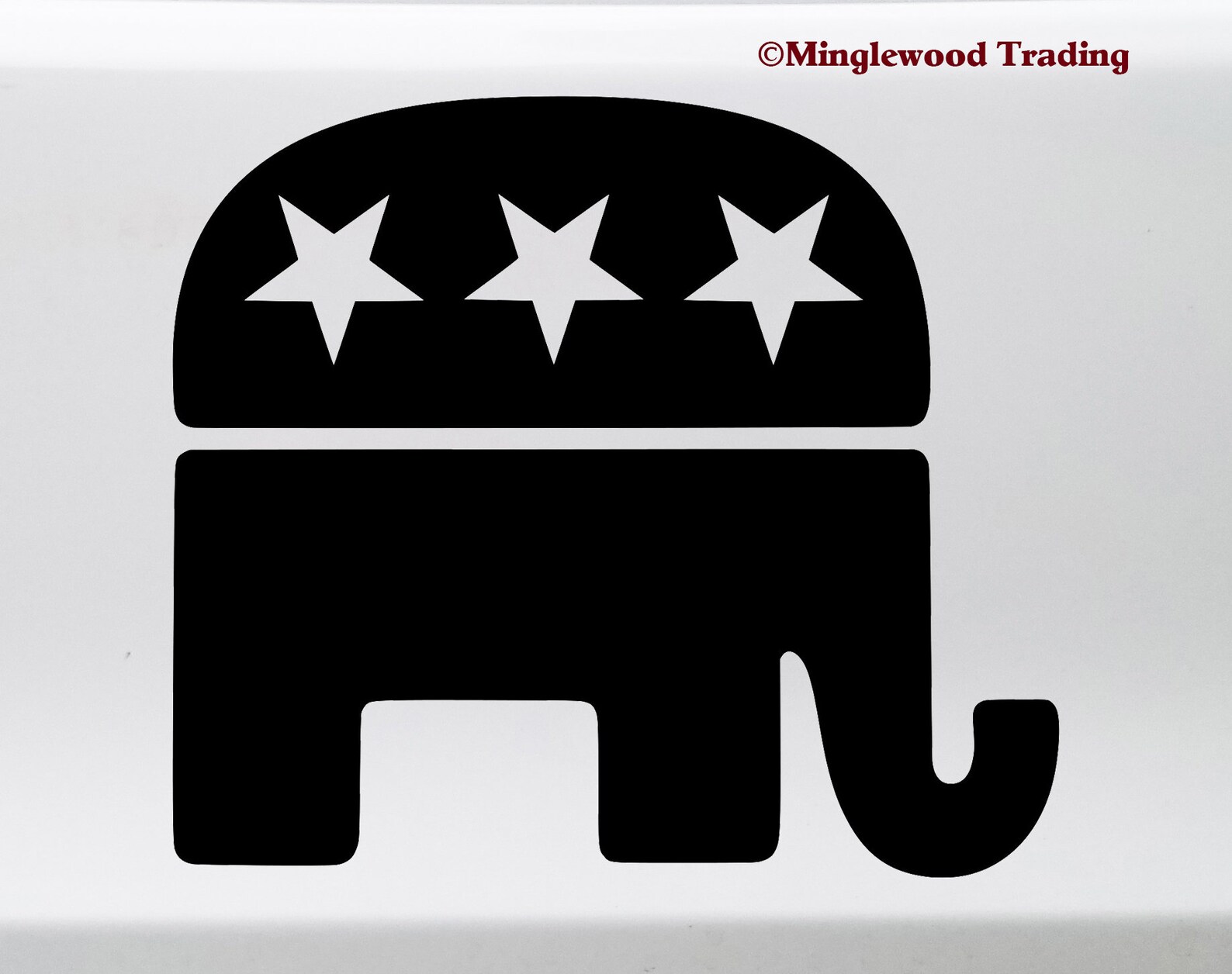 Republican Party Elephant Vinyl Sticker - Logo Symbol - Die Cut Decal ...