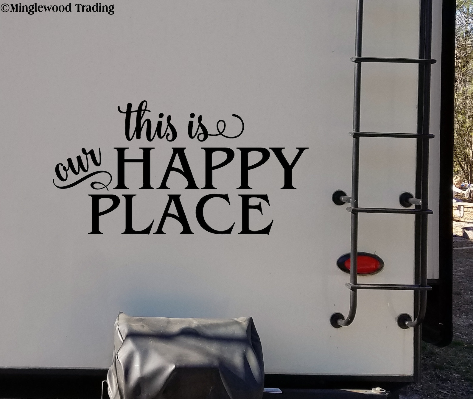 This is Our Happy Place Vinyl Decal – Camper RV Trailer Sticker ...
