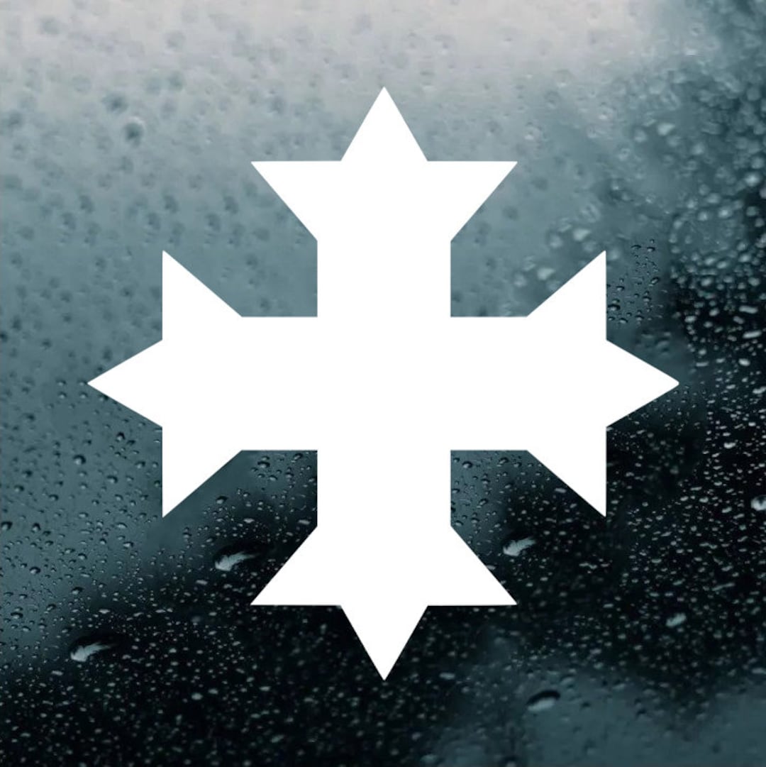 Coptic Cross Vinyl Decal - Orthodox Church Christianity - Die Cut ...