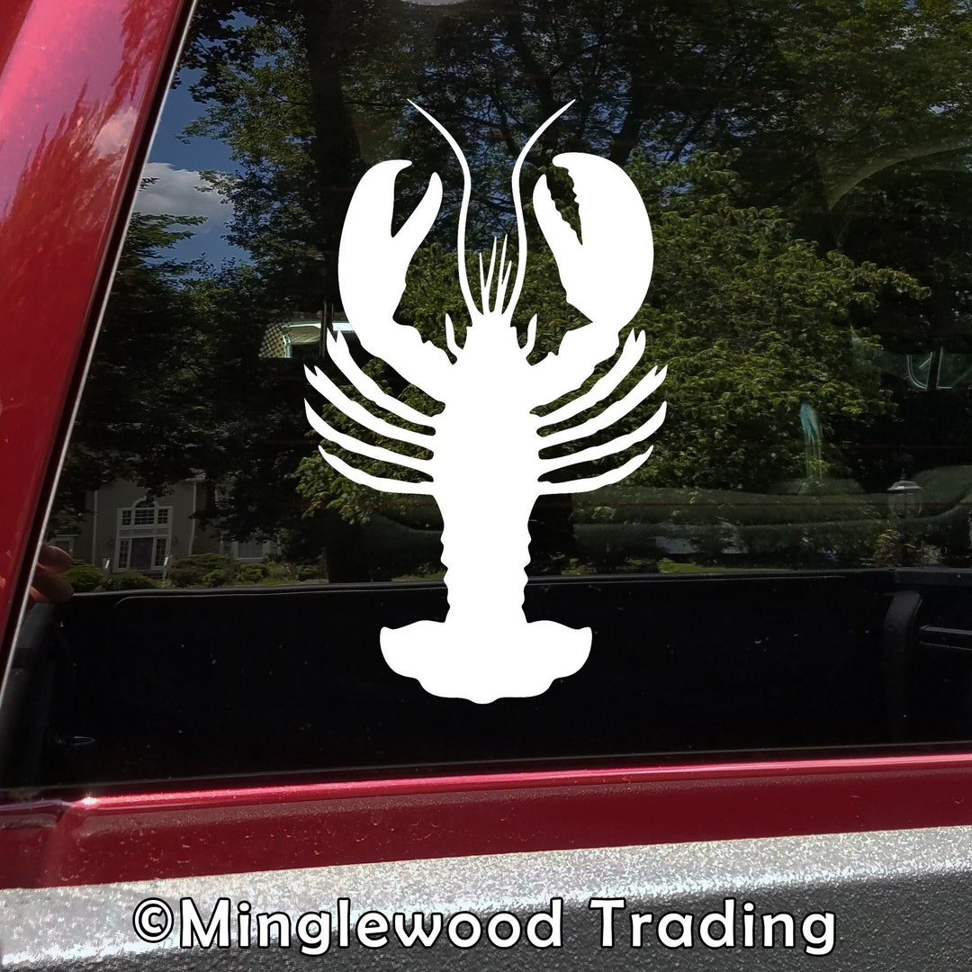 Lobster - Vinyl Decal Sticker - Claws Crayfish Crab Tail Rock Seafood ...