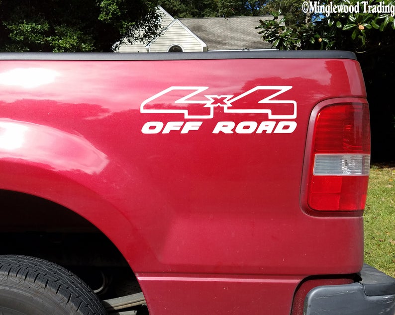 Pair 4X4 off Road V6 Vinyl Decal Stickers 4 by 4 Truck 4 X 4 - Etsy