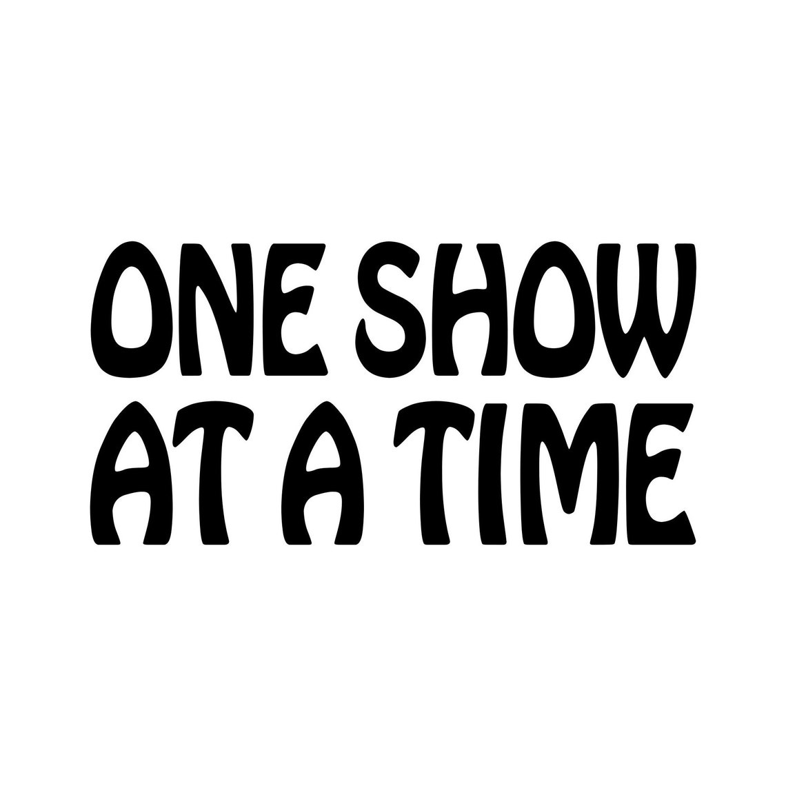 One Show at A Time Vinyl Decal Sticker - Etsy