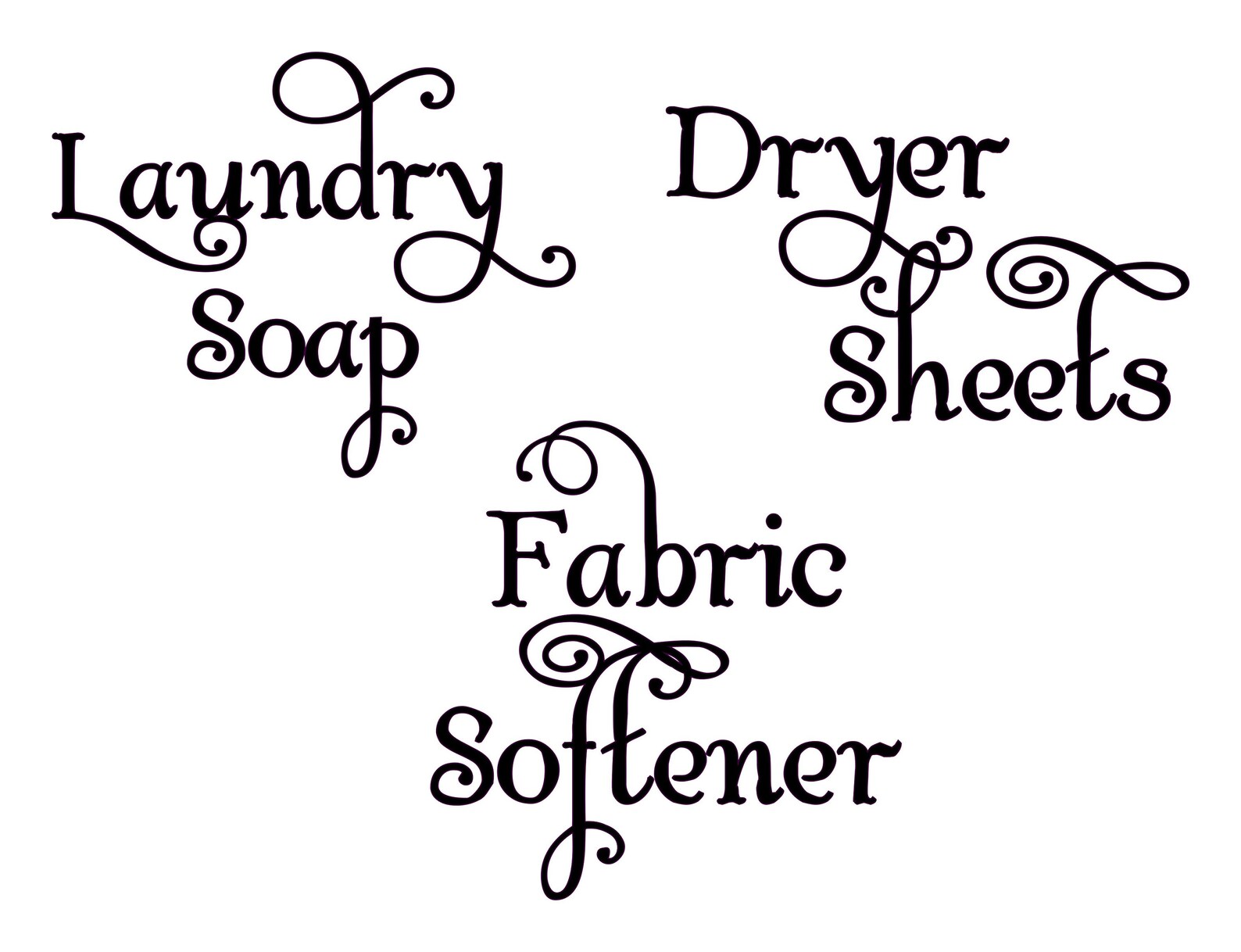 Set of 3 Laundry Room Vinyl Decal Stickers Laundry Soap - Etsy