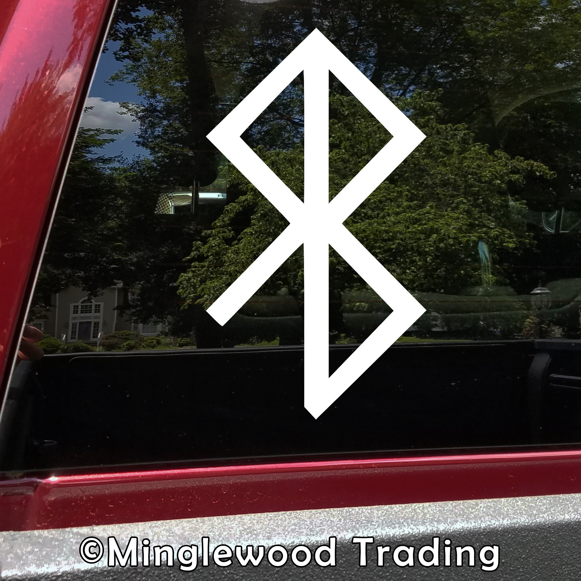 Peace Bind Rune Vinyl Sticker - Viking Symbol Bind Rune - Die Cut Decal ...