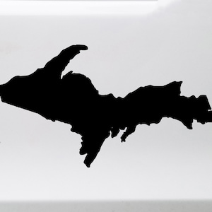 Upper Peninsula Michigan Vinyl Decal - Yooper the U.P. - Die Cut ...