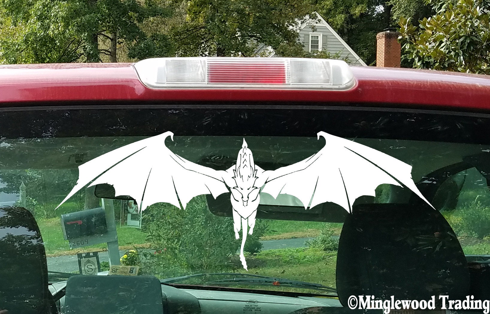 Flying Dragon Vinyl Decal Sticker -V2- Wyvern Wings Gaming Fantasy - Etsy