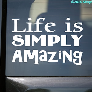 Life is Simply Amazing - Vinyl Decal Sticker - Happiness - Etsy