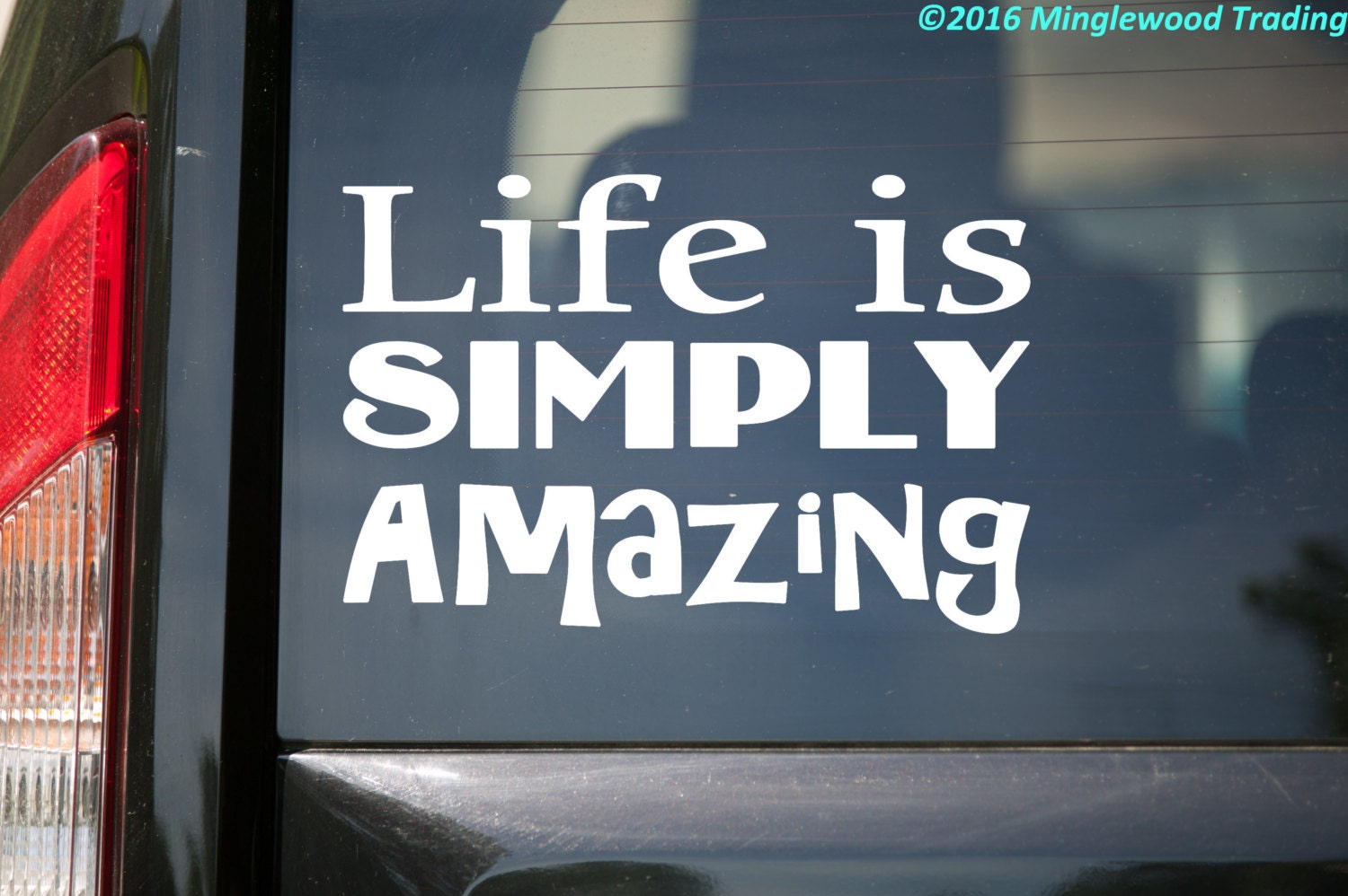 Life is Simply Amazing Vinyl Decal Sticker Happiness | Etsy