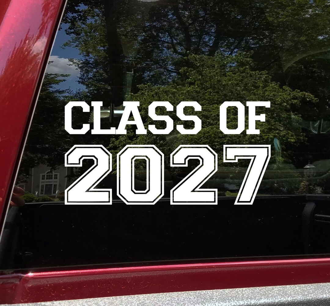 Class of 2027 Vinyl Decal | Graduation High School College | Die Cut ...