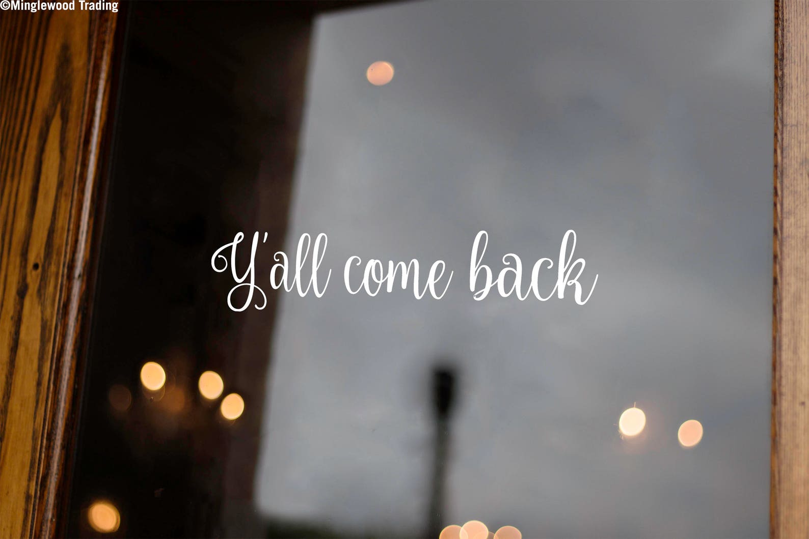 Y'all Come Back Vinyl Decal Sticker - Door Window Restaurant Sign - Etsy