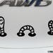 Worm Vinyl Decal Sticker Cute Earthworm Early Bird 20 Color Options - Etsy