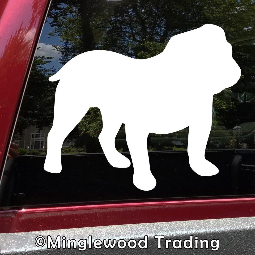 English Bulldog Vinyl Sticker - Olde Bulldogge Canine Puppy Dog - Die ...