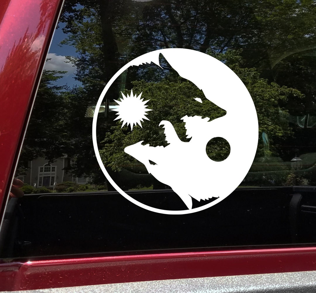 Fenrir Viking Wolf Vinyl Decal | Custom Norse Car Decal for Windows ...