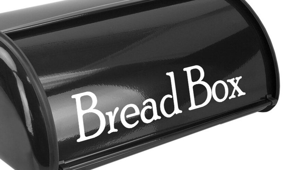 Bread Box Vinyl Decal V6 - Home Organization Kitchen Bin Label Font ...