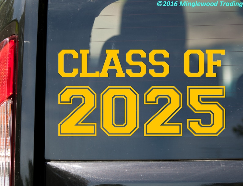 CLASS OF 2025 Vinyl Sticker Graduation High School - Etsy