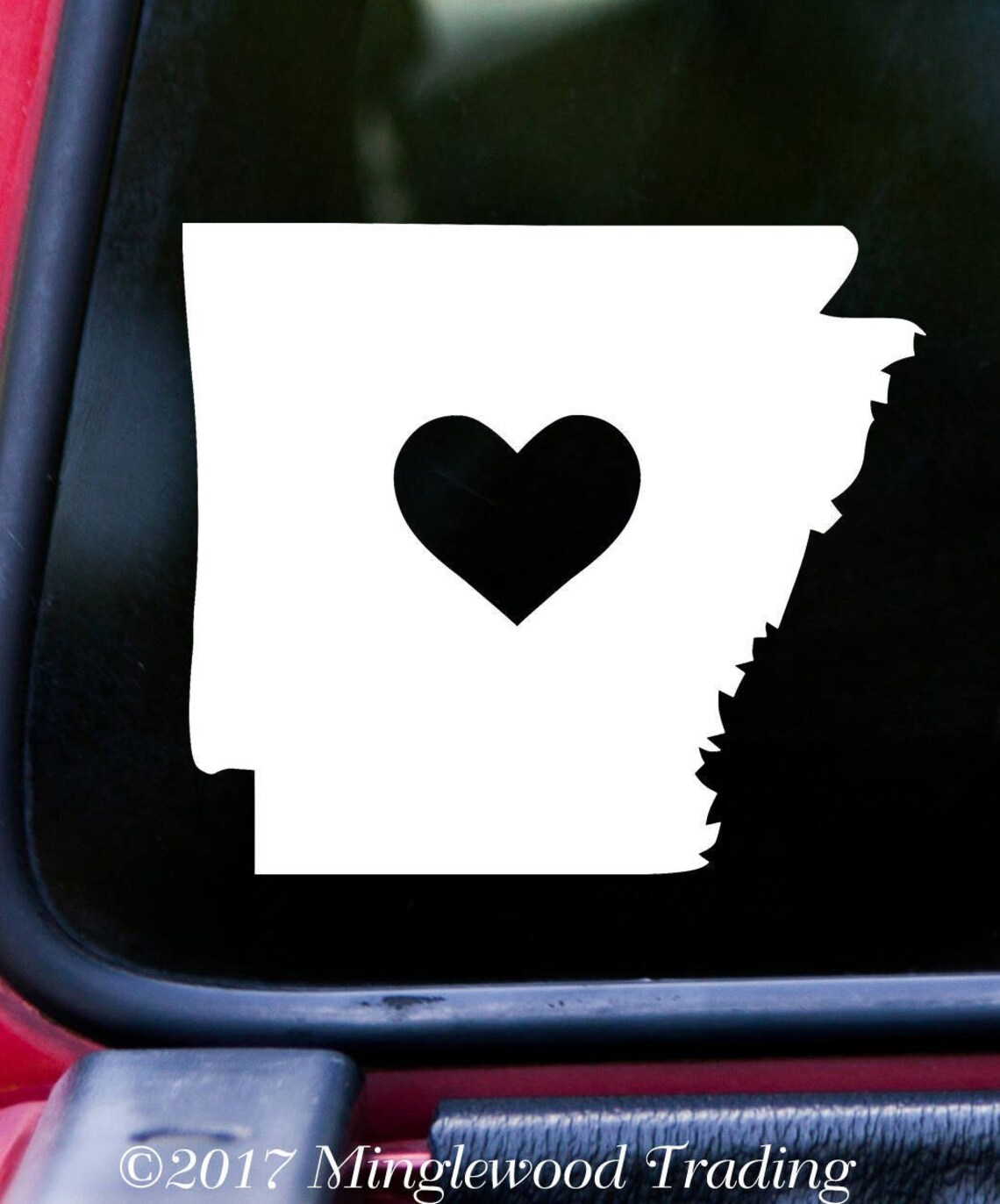 Arkansas Heart Vinyl Decal Sticker Home State Love AR - Etsy
