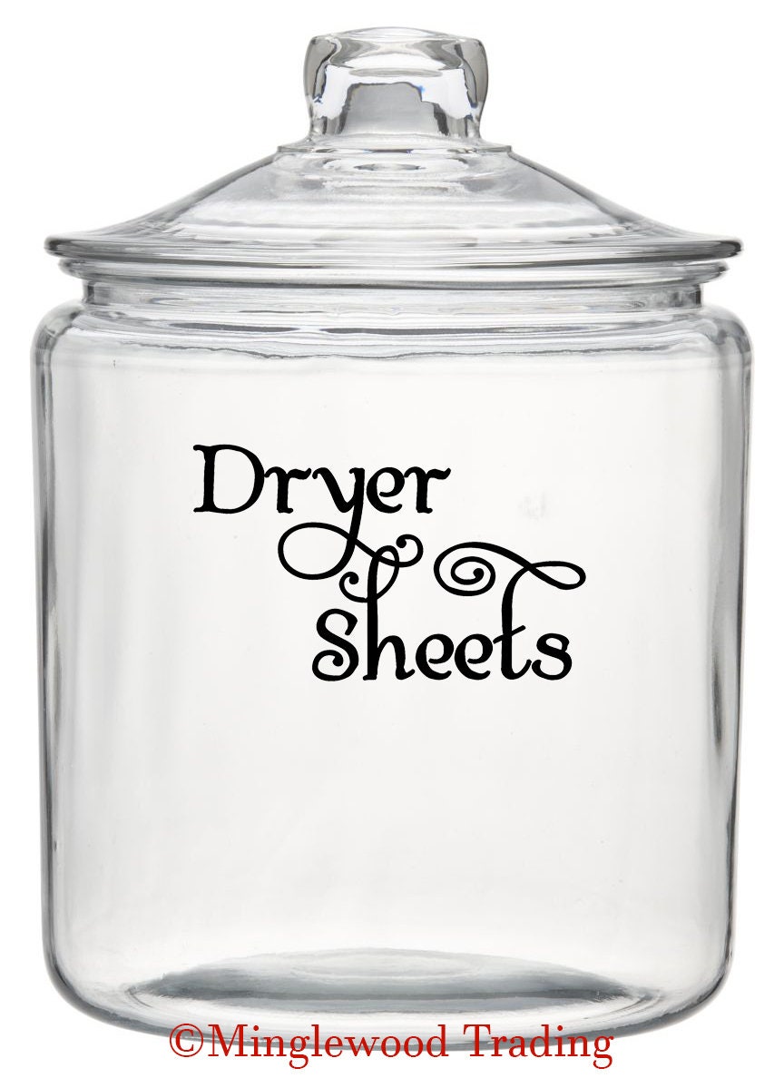 Dryer Sheets Vinyl Decal Sticker Laundry Room Fresh DIY - Etsy