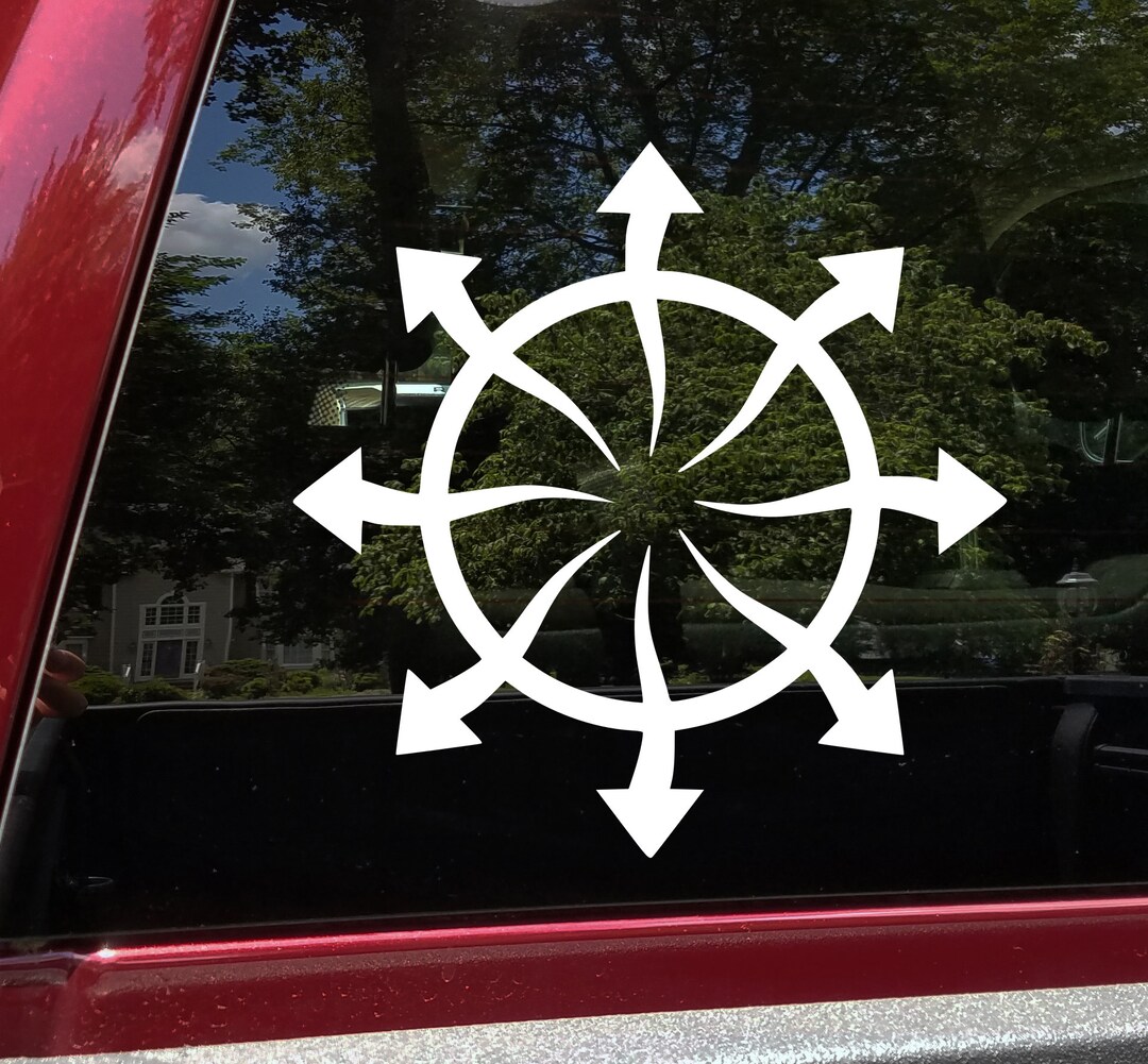 Chaos Star Symbol Vinyl Decal V2 - Arrows Arms Crowley - Die Cut ...