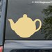 Teapot - Vinyl Decal Sticker - Tea Time Kettle Steeping Leaves - Etsy
