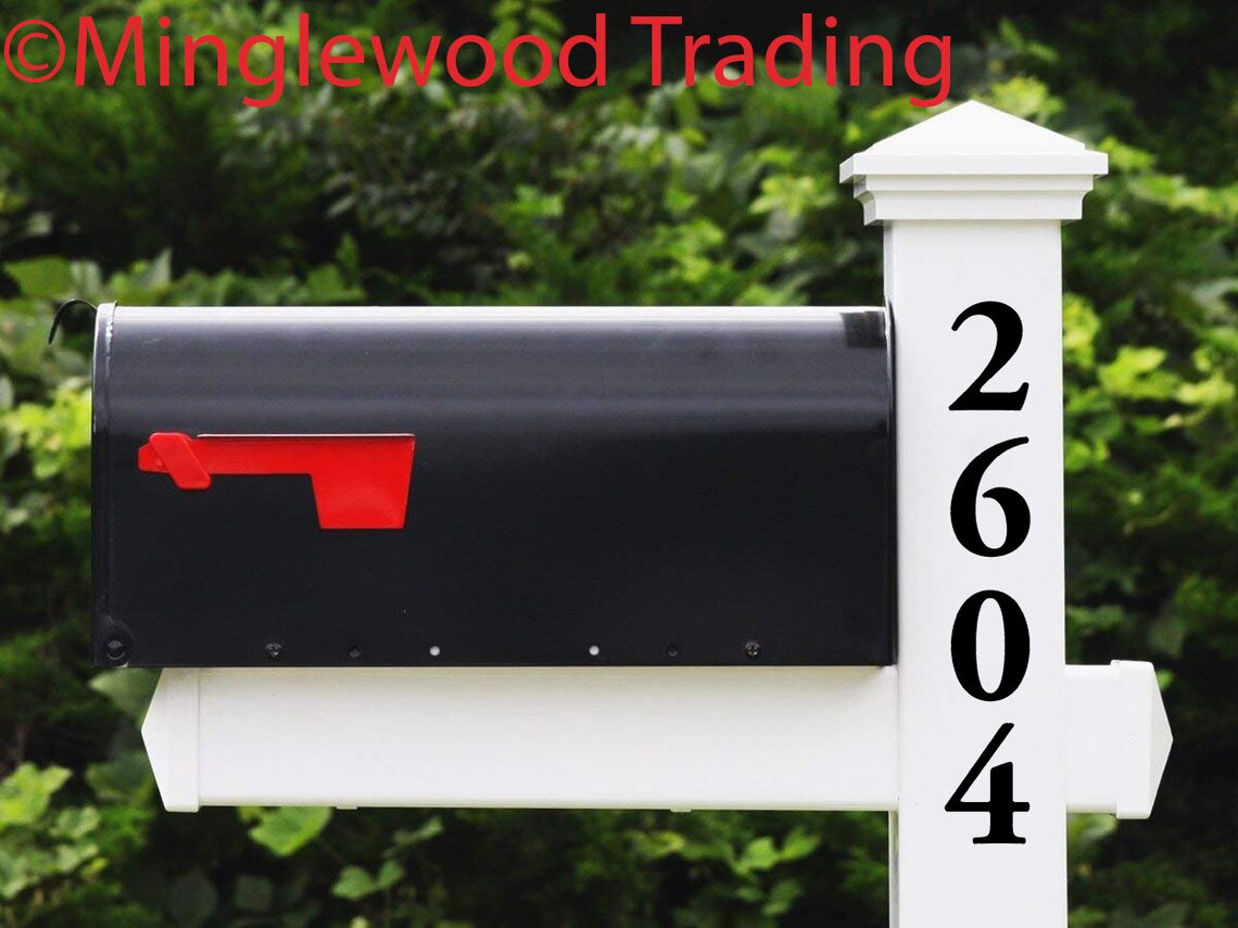Vertical Old Style Mailbox Numbers 1-10 Inches Custom - Etsy