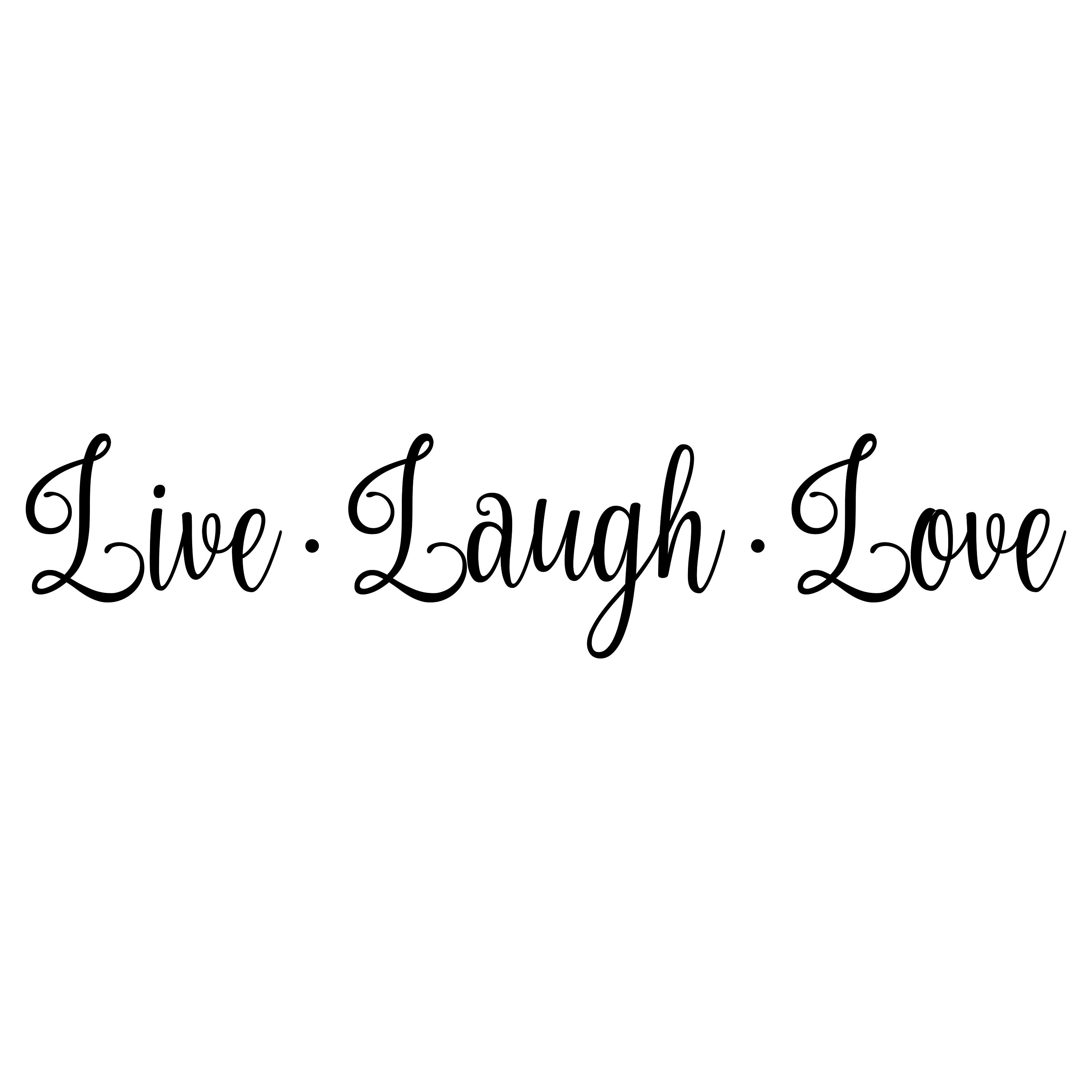 Live Laugh Love Vinyl Decal Home Kitchen Decor Wall Die - Etsy