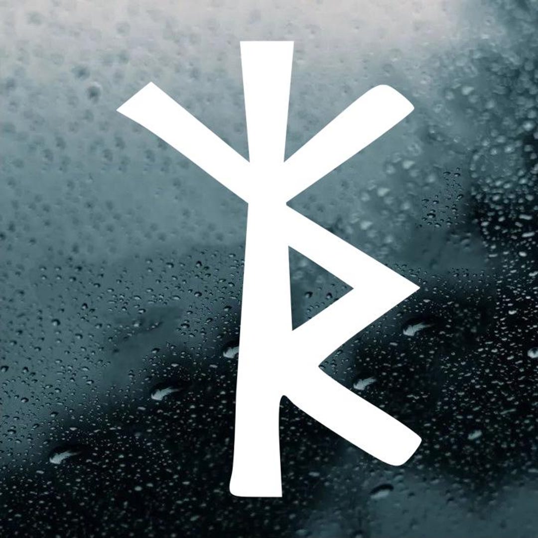 Safe Travels Bindrune V3 Vinyl Decal | Viking Norse Algiz Raidho Runes ...
