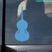 Double Bass Vinyl Decal Upright Bass Bluegrass Jazz Die - Etsy