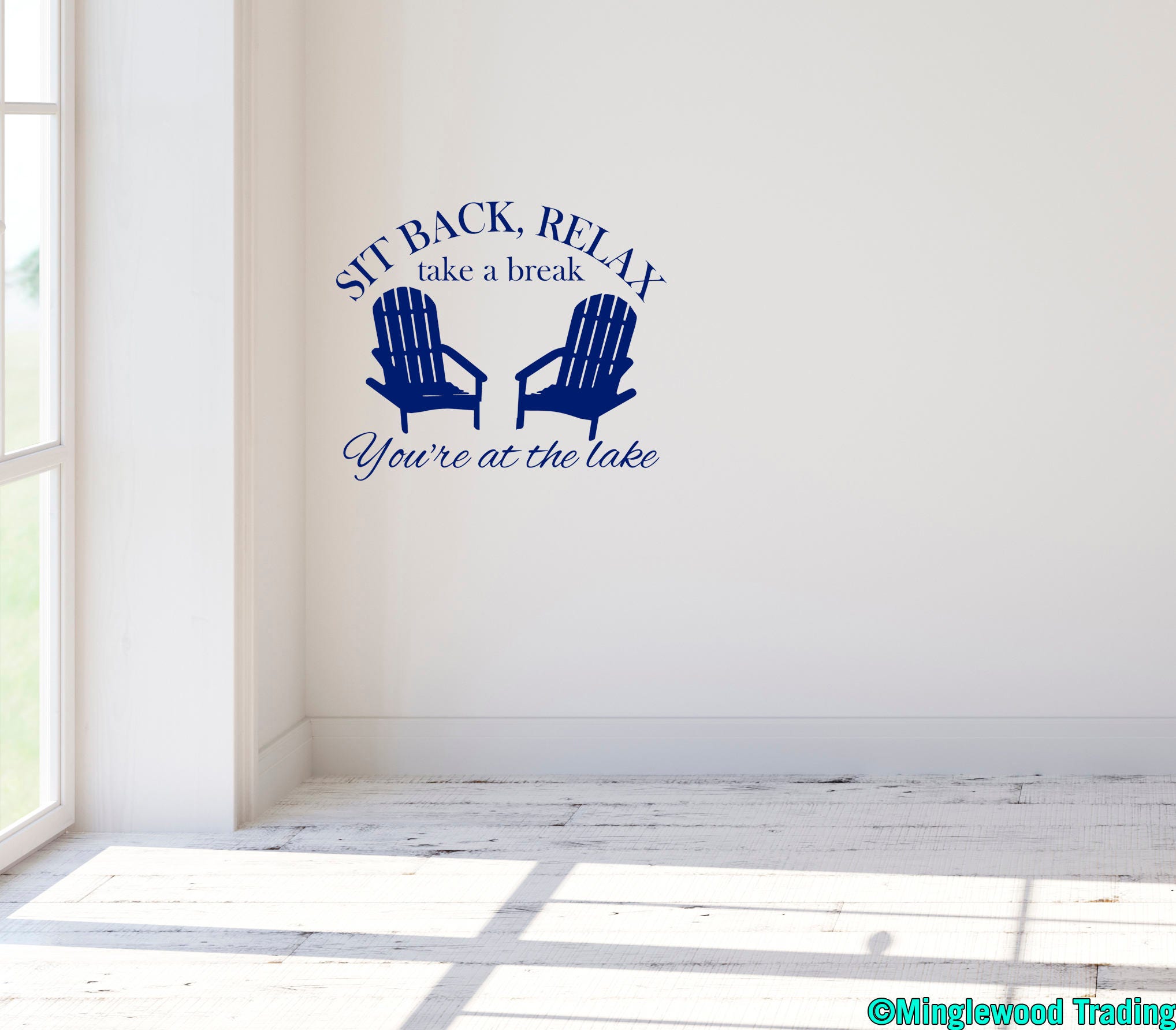 Sit Back Relax You're at the Lake Vinyl Decal Sticker | Etsy