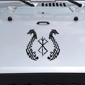Fafnir Viking Dragons Berserk Symbol V1 | Large Custom Vinyl Decal ...