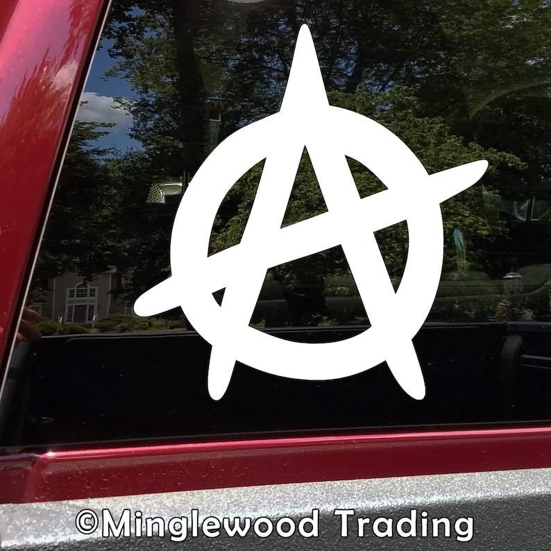 Anarchy Symbol Vinyl Sticker - Disorder Chaos - Die Cut Decal - Etsy