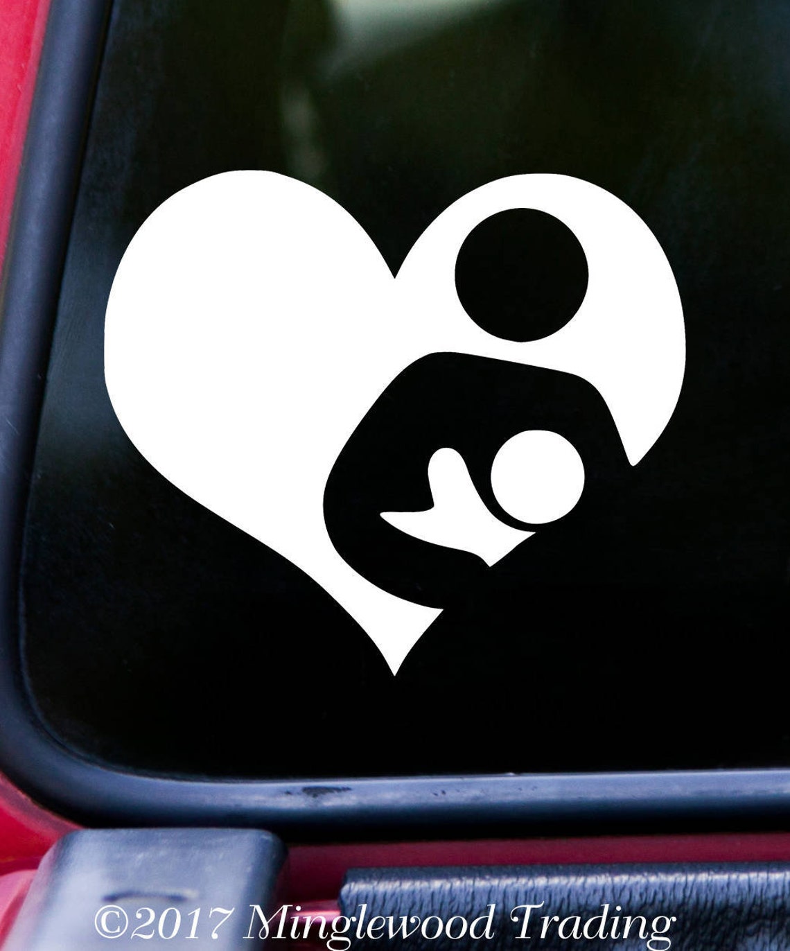 Breastfeeding Heart Vinyl Decal Sticker Nursing - Etsy