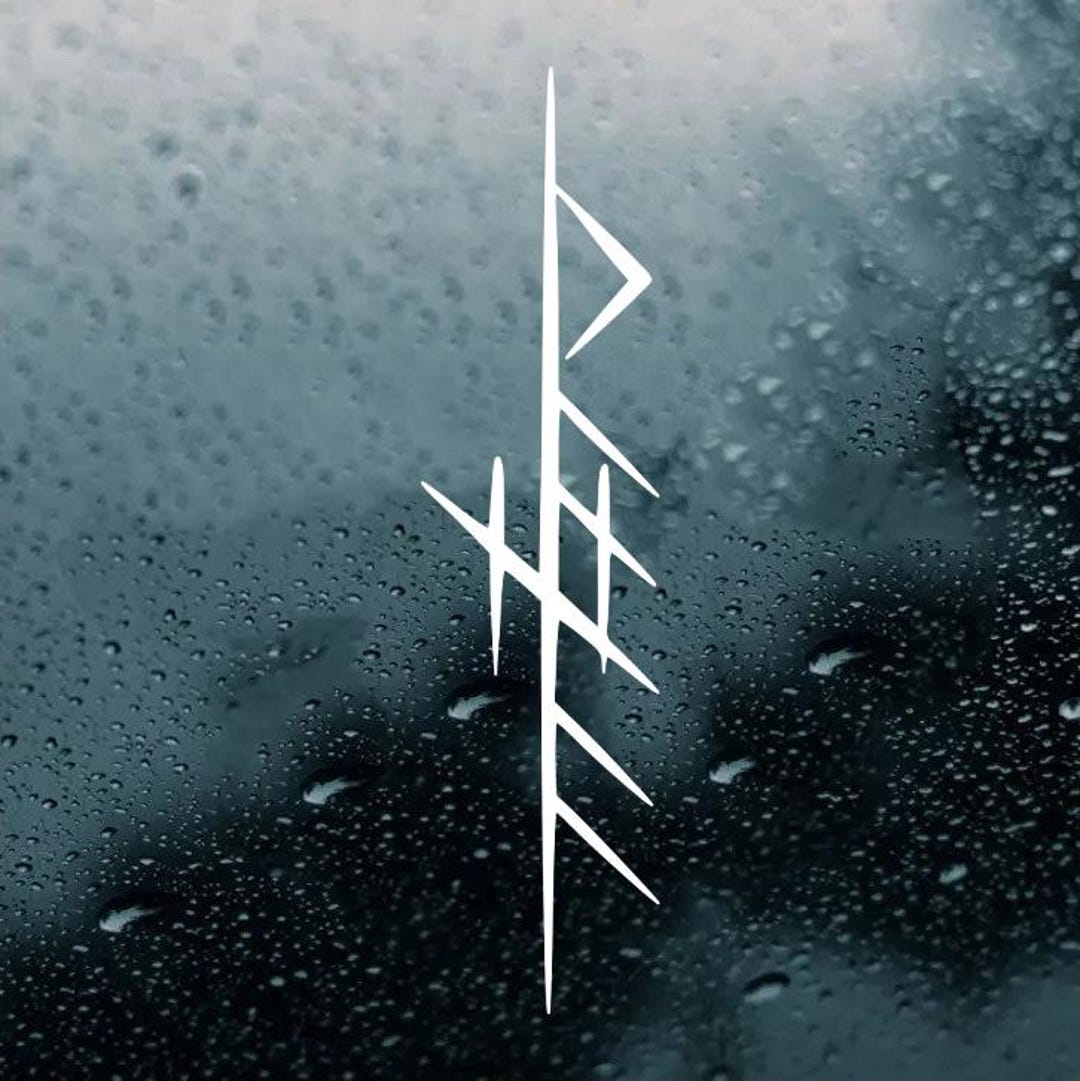 Valhalla Bind Rune Vinyl Decal | Viking Bindrune Norse Mythology | Die ...