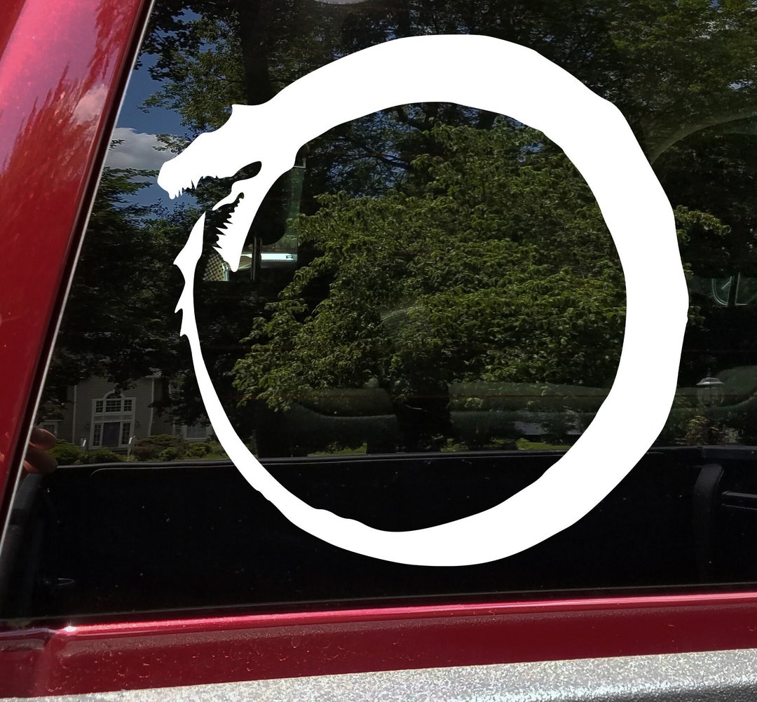 Ouroboros Vinyl Decal V2 - Dragon Snake Serpent - Die Cut Sticker - Etsy