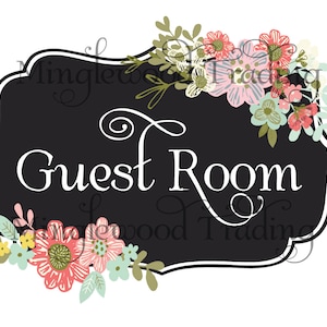 Guest Room Sign - Printable Wall Art - Digital Download PDF File - Etsy