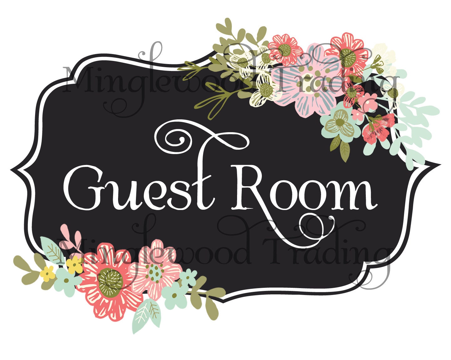 Guest Room Sign Printable Wall Art Digital Download PDF | Etsy