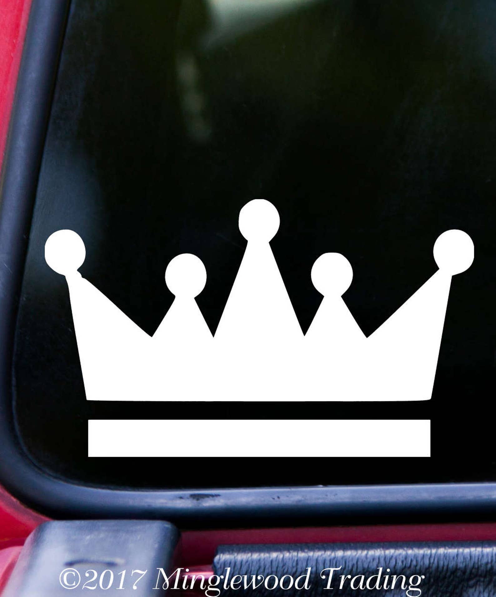 CROWN Vinyl Decal Sticker King Heraldry Heraldic Shield V2 | Etsy