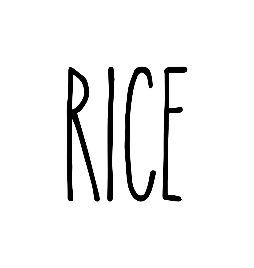 Rice - Rae Dunn Inspired Vinyl Sticker - Kitchen Home Organization ...