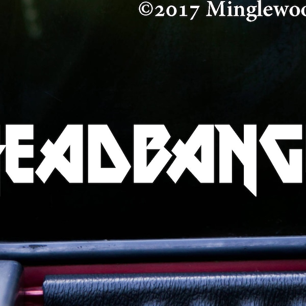 Heavy Metal Window Decals - Etsy