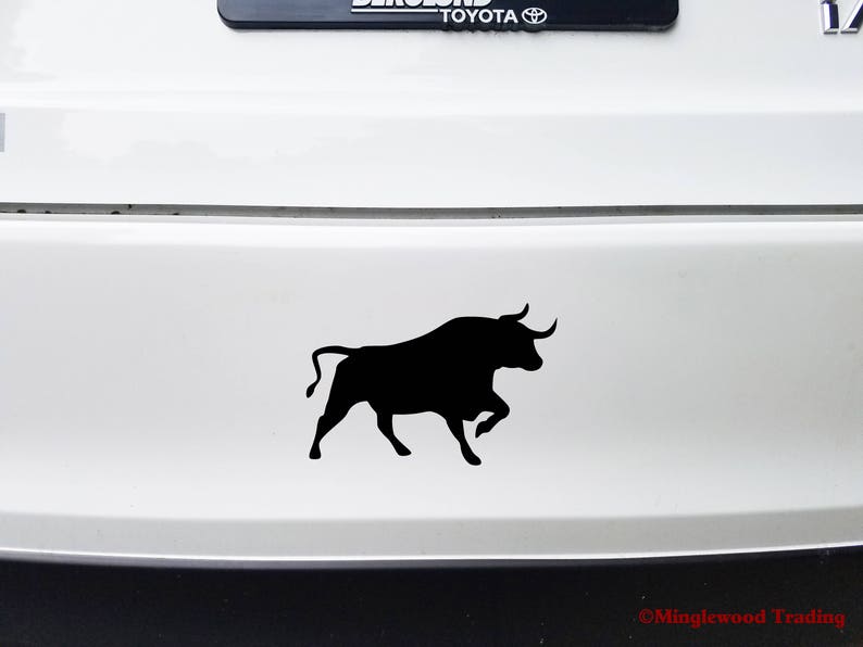 BULL Vinyl Decal Sticker Cattle Farm Animal Male Ungulate | Etsy