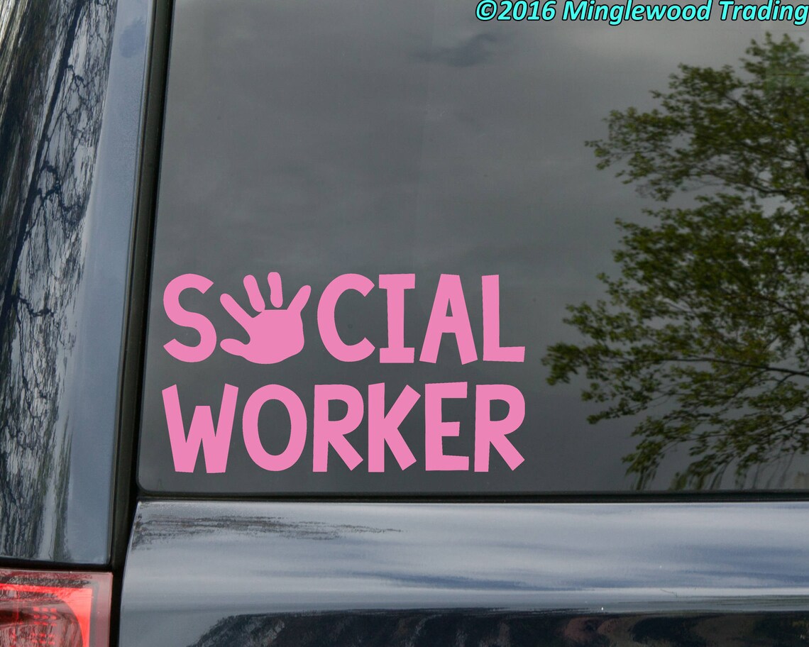SOCIAL WORKER Vinyl Decal Sticker Family Children LCSW Kids - Etsy