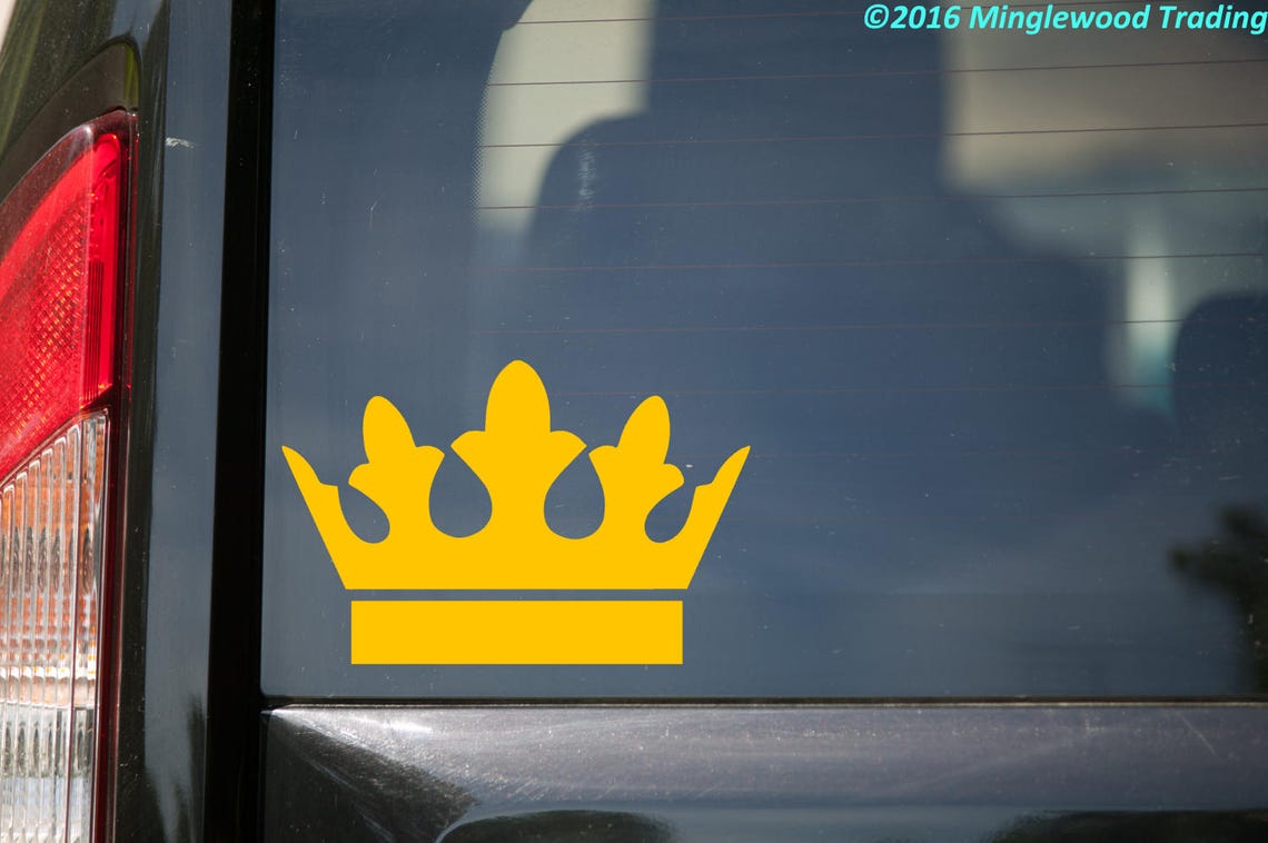CROWN Vinyl Decal Sticker King Heraldry Family Shield V3 | Etsy