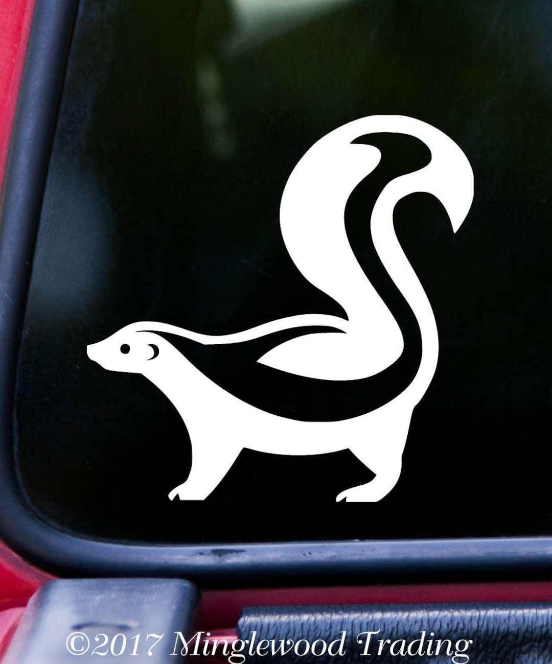 Skunk Vinyl Decal Sticker - Striped Stink Badger - Etsy