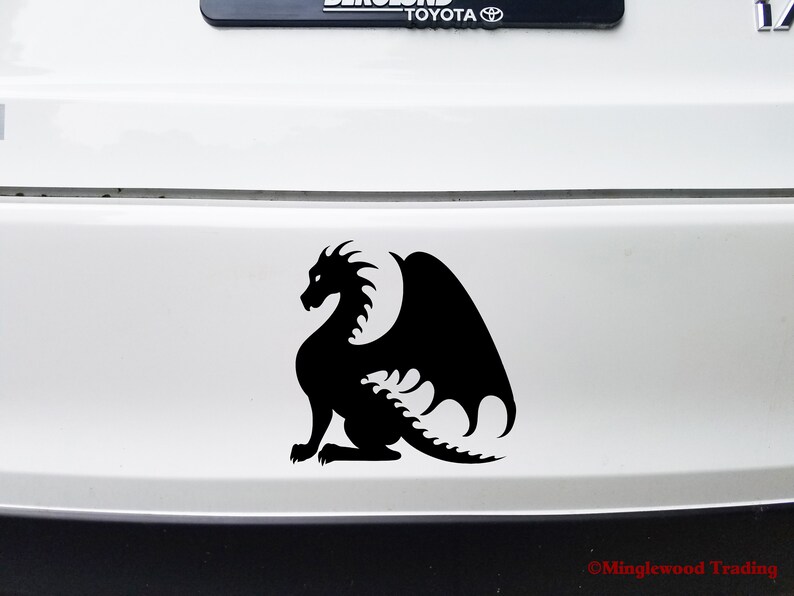 Dragon Vinyl Decal Sticker - V3- Wyvern Fantasy Folklore Medieval - Etsy