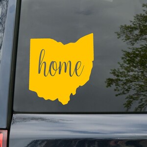 Ohio Vinyl Decal - Home State Native Ohioan Buckeye - Die Cut Sticker ...