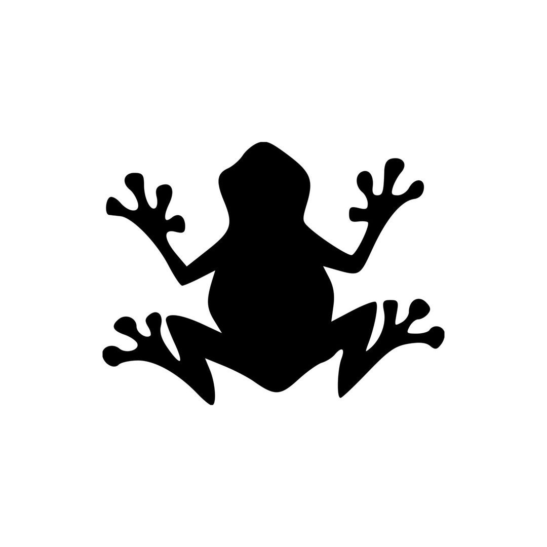 FROG Vinyl Decal Sticker toad Tree Tadpole Green Bullfrog - Etsy
